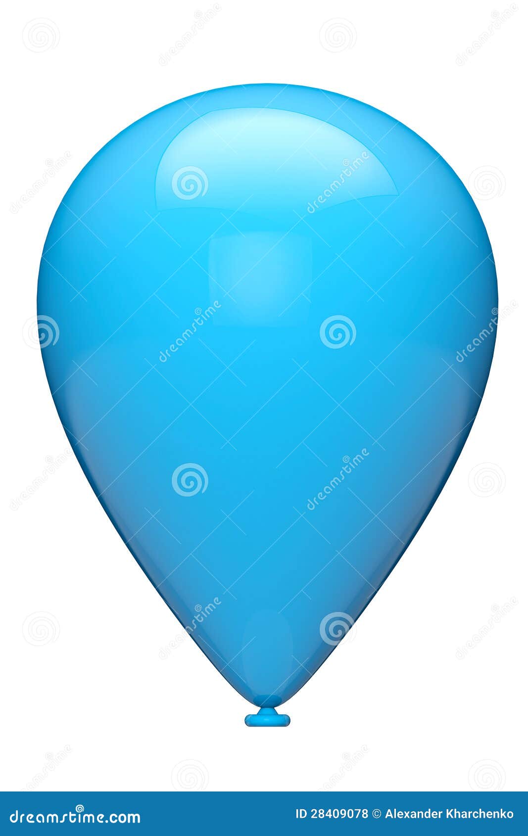 Blue balloon stock photo. Image of inflation, clipping - 28409078