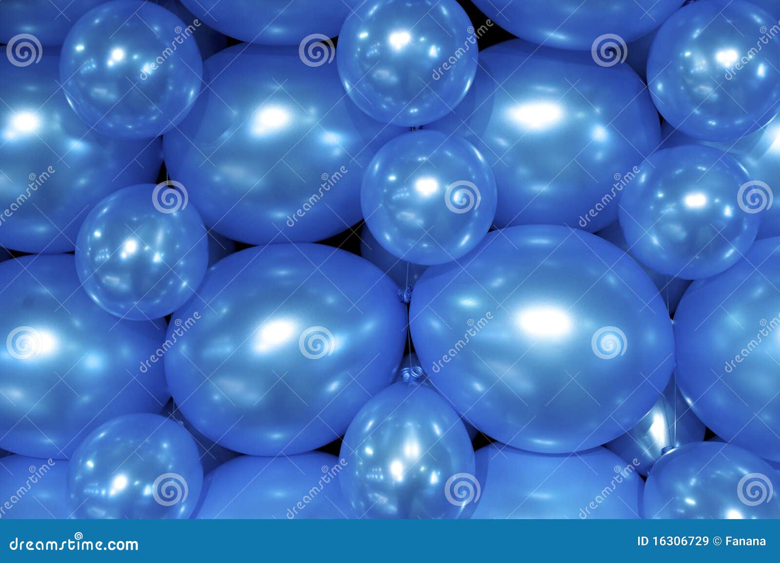 Blue Balloons With White Stars Royalty-Free Stock Image | CartoonDealer ...