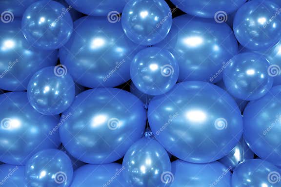 Blue balloons stock image. Image of balls, balloons, filled - 16306729