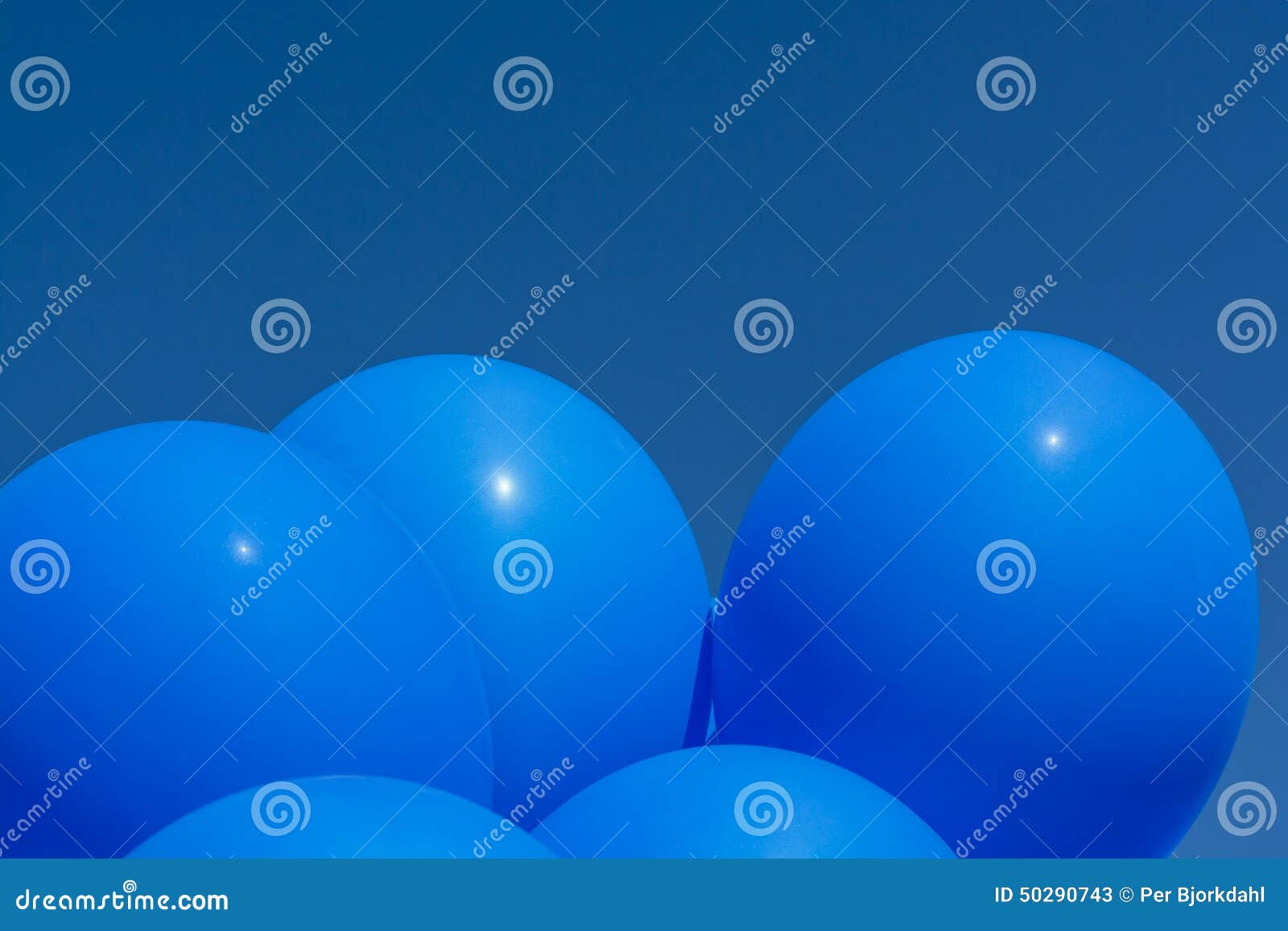 Blue balloons stock image. Image of clear, spheres, composition - 50290743