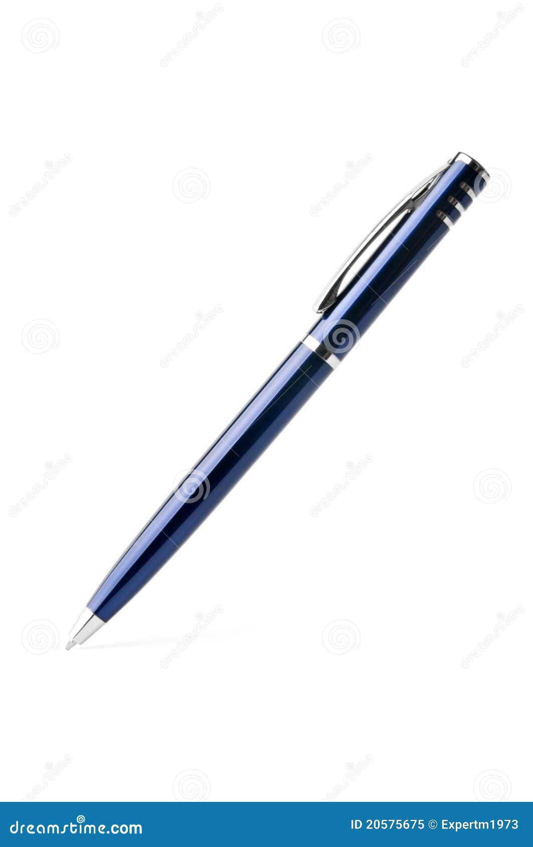 Blue ballpoint pen stock image. Image of write, tool - 20575675