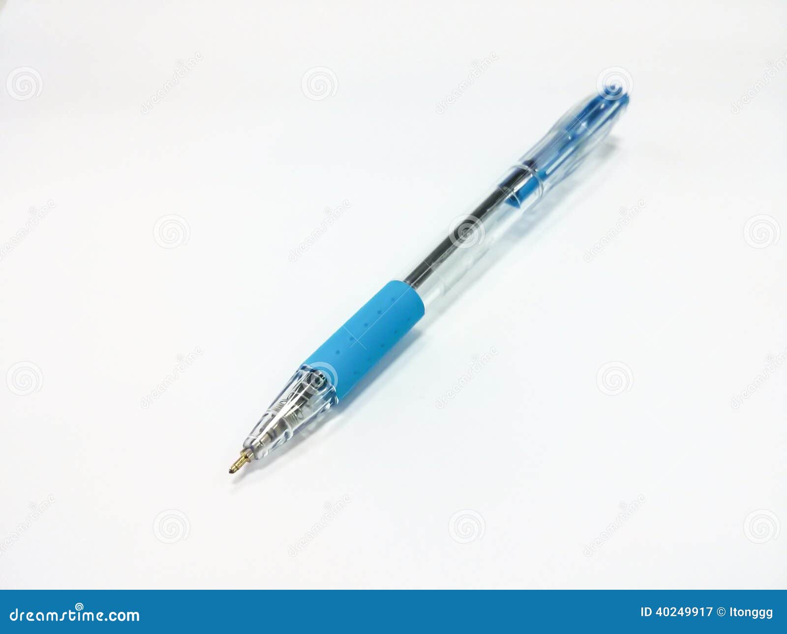 Blue ballpoint pen stock image. Image of instrument, business - 40249917