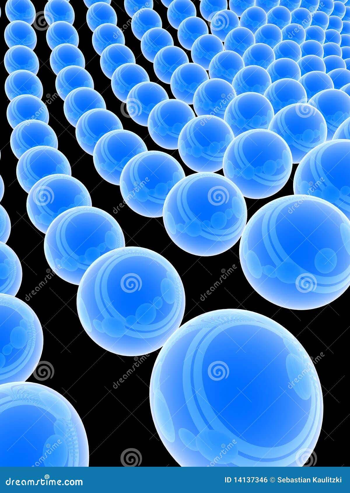 Blue balls stock illustration. Illustration of pearl - 14137346