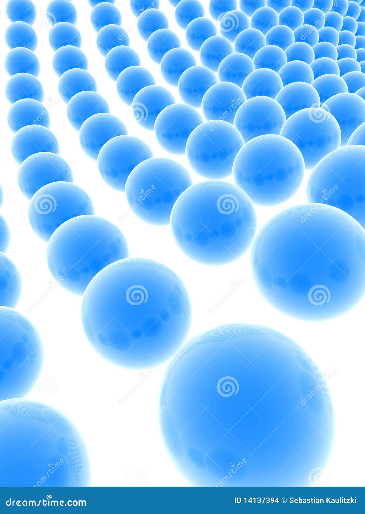 Blue balls stock illustration. Illustration of digital - 14137394