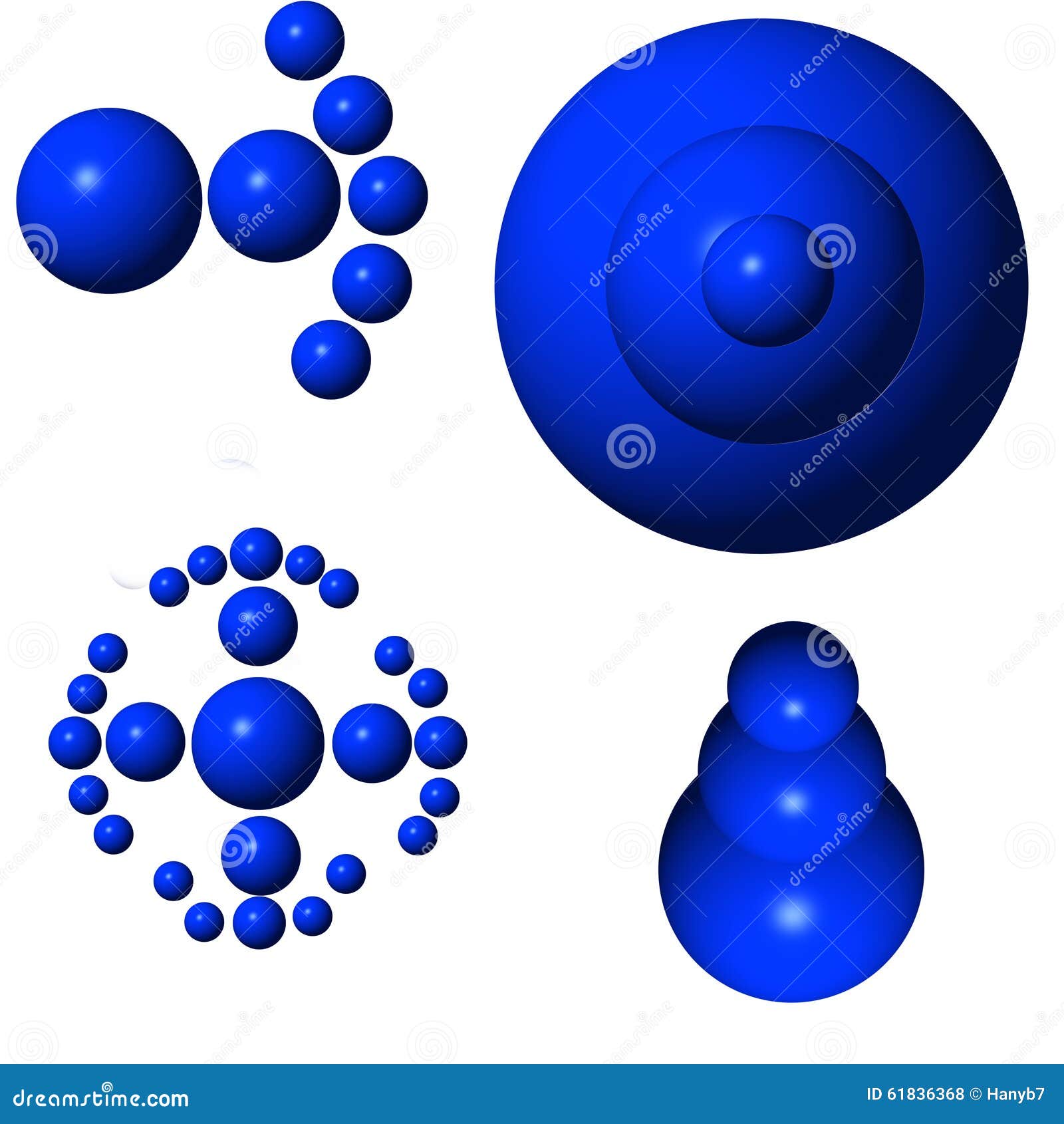 Blue balls collection stock illustration. Illustration of darts - 61836368