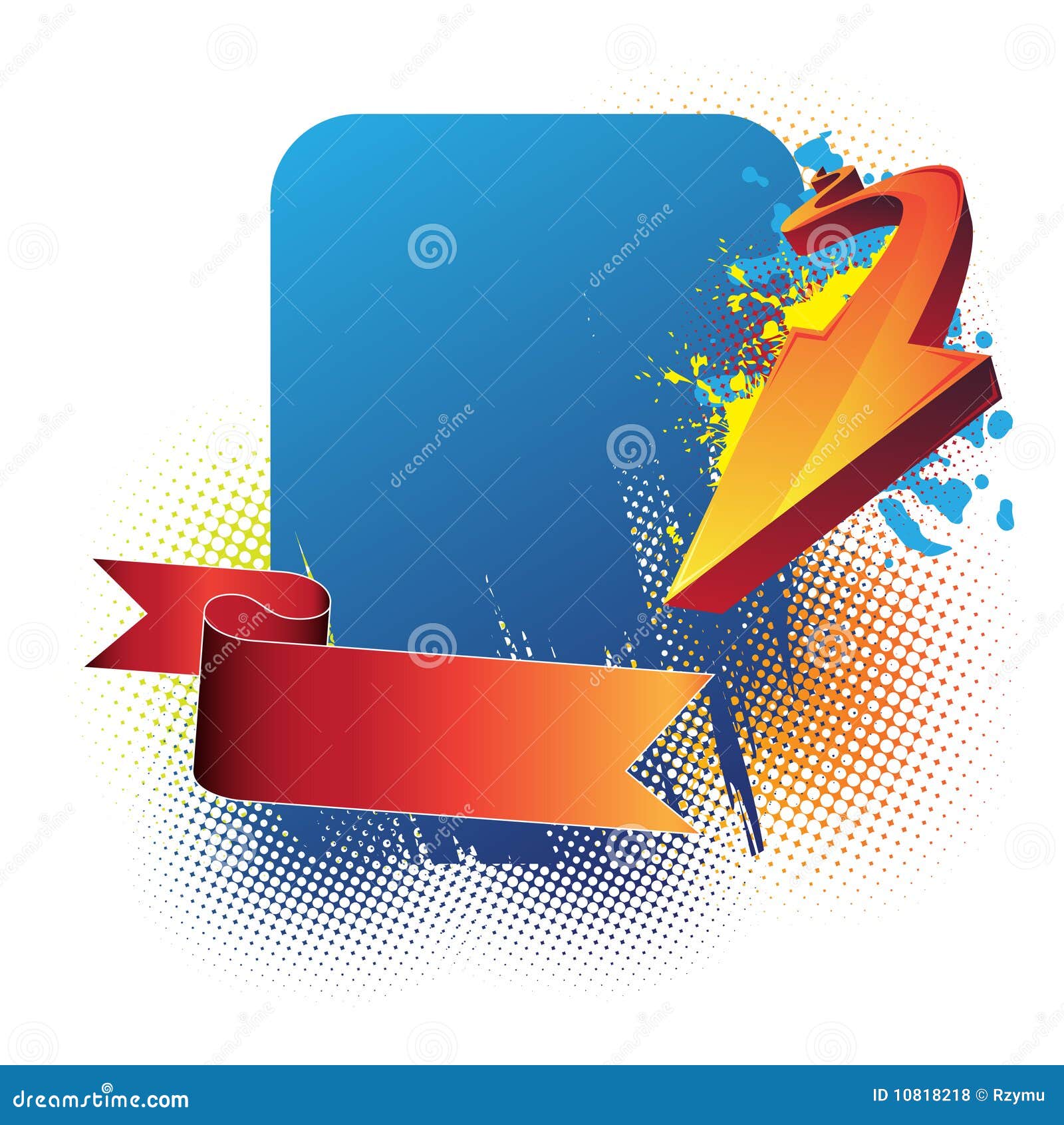 Banner And Arrow Vector Illustration | CartoonDealer.com #10838858