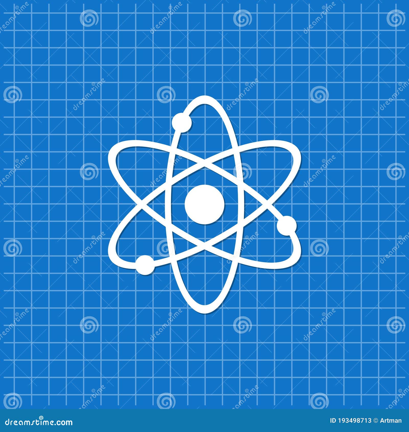 Atomic Model Vector Illustration | CartoonDealer.com #11965970