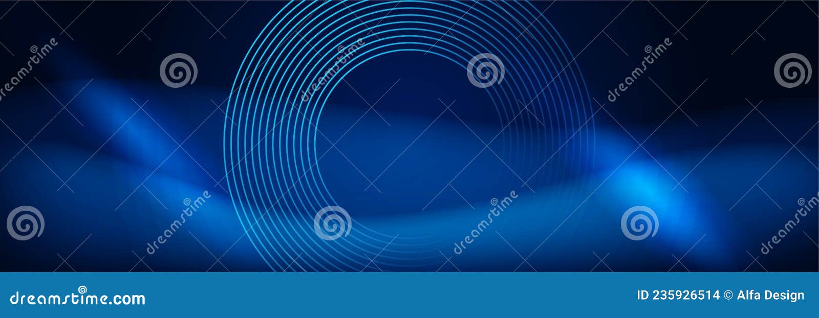 Blue Banner Background. Vector Abstract Graphic Design Banner Pattern ...