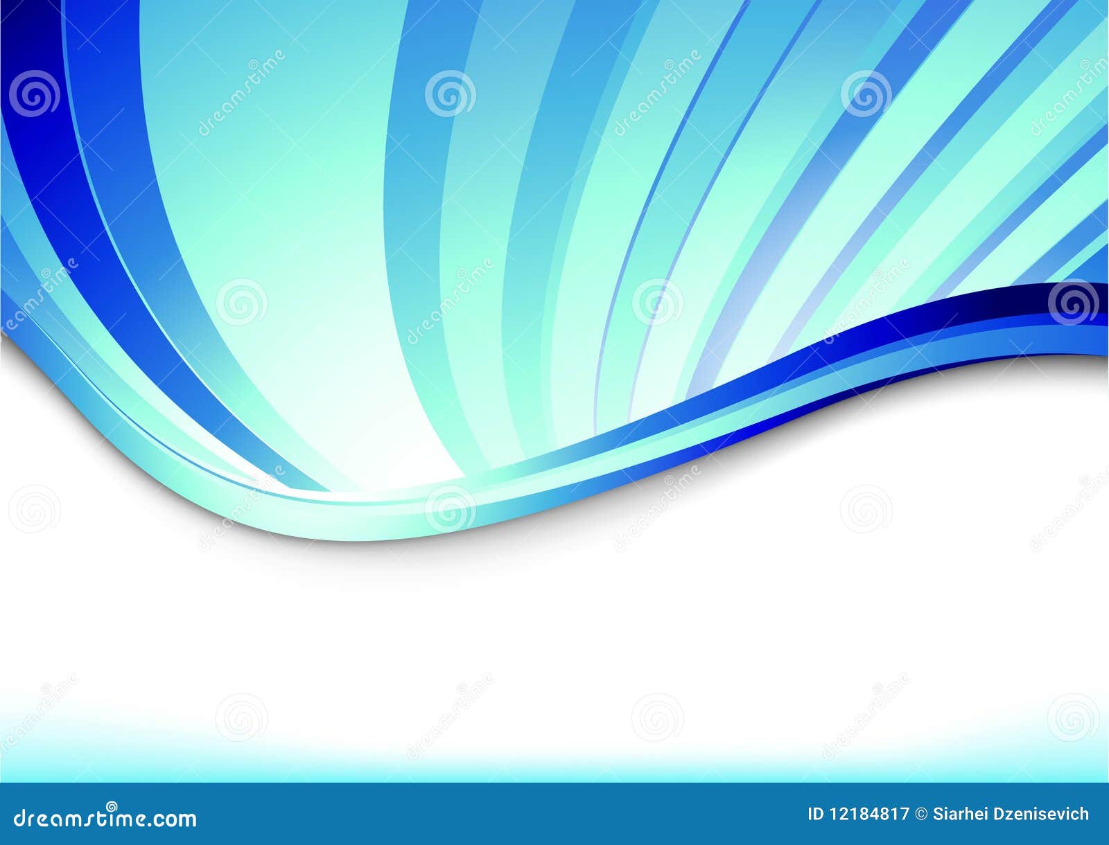 Blue banner with blue rays stock vector. Illustration of backdrop ...