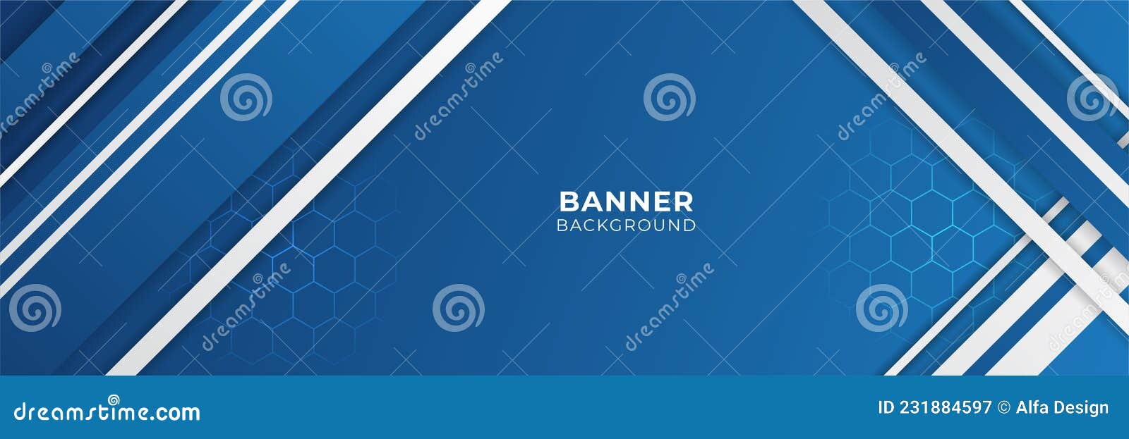 Blue Banner Templates Designed for the Web. Simple Blue Banner or ...