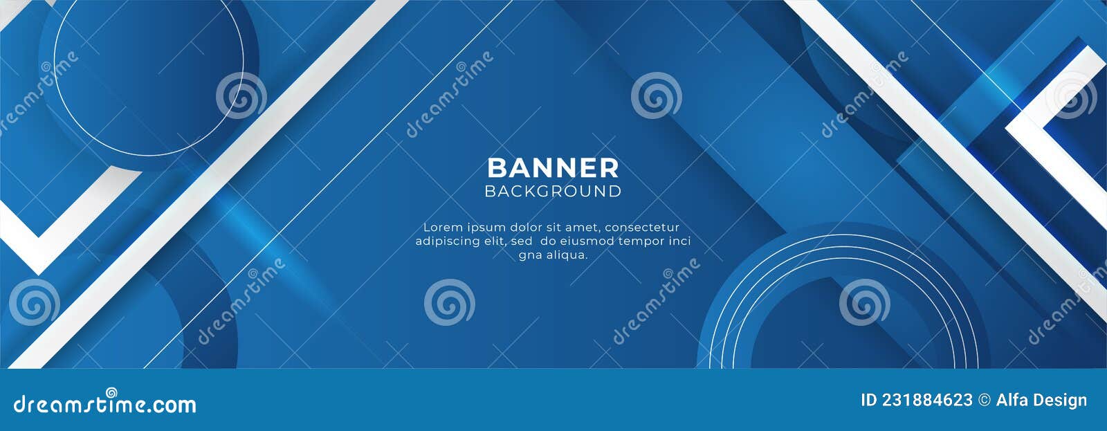 Blue Banner Templates Designed for the Web. Simple Blue Banner or ...
