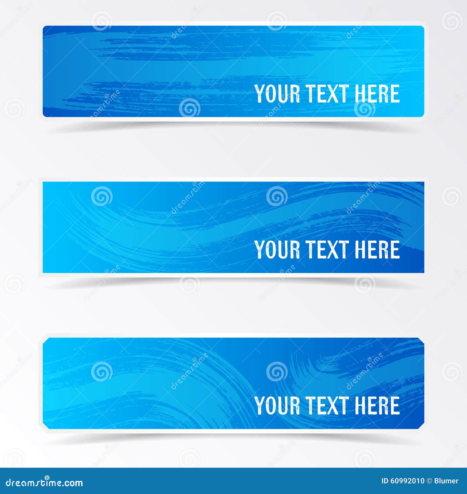 Blue Banners Templates. Abstract Backgrounds Vector Illustration ...
