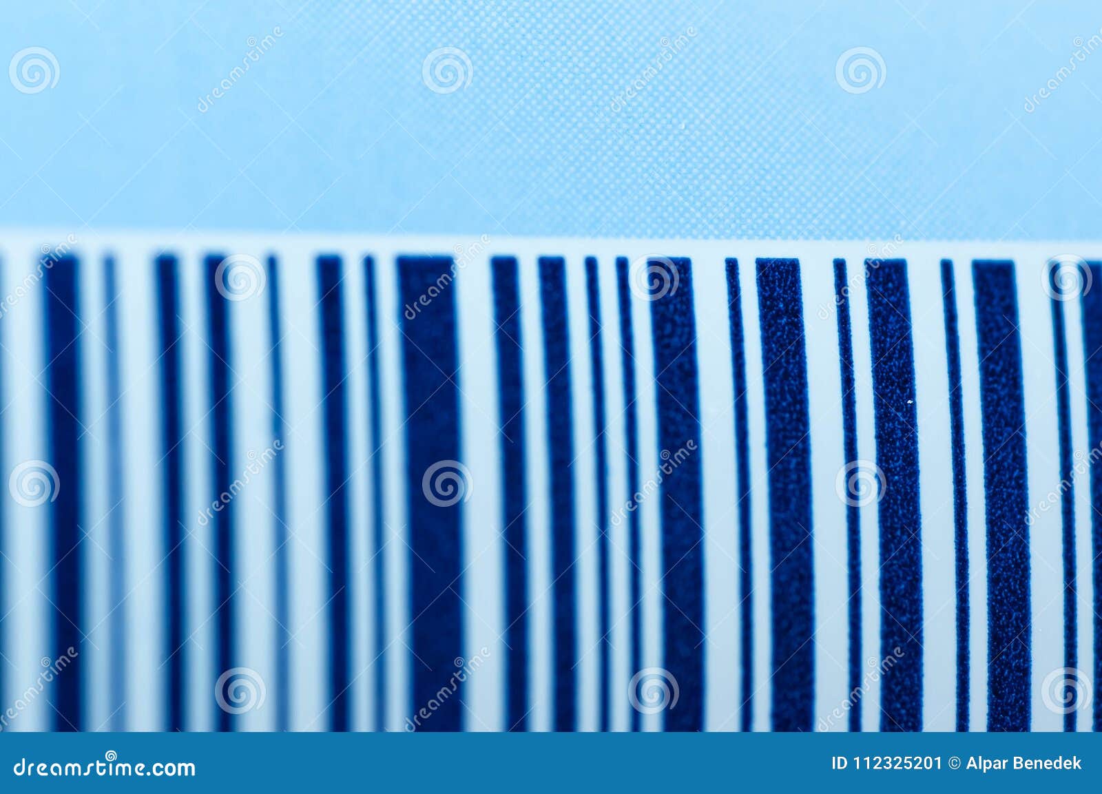 Blue Bar Code Close Up Macro Shot Stock Image - Image of icon, close ...