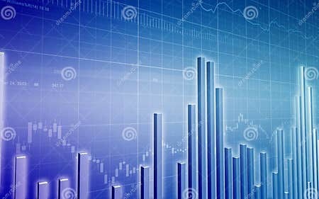 Blue bar graph stock illustration. Illustration of rise - 16461501