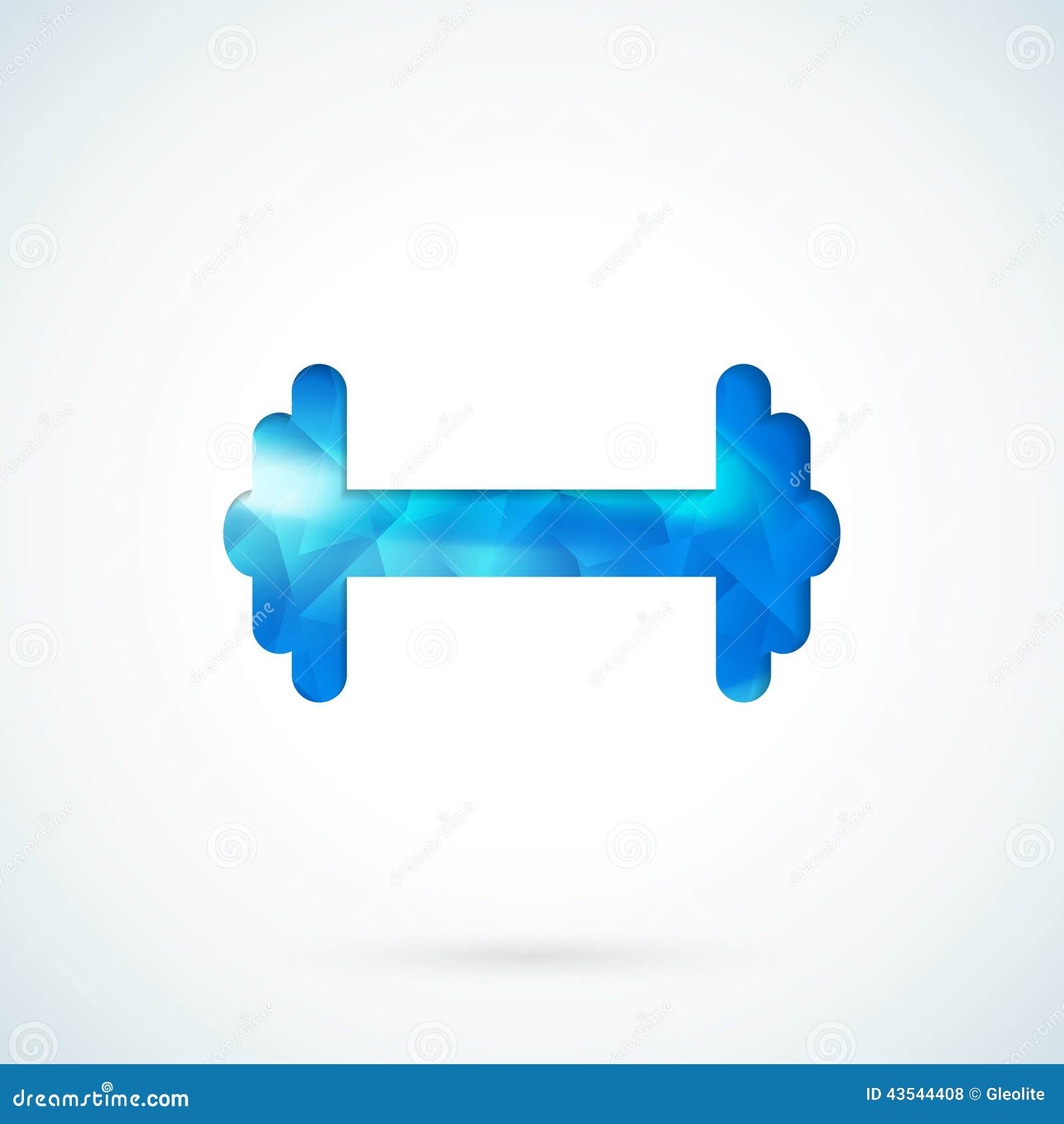 Blue Barbell Vector Background Stock Vector - Illustration of dumb ...