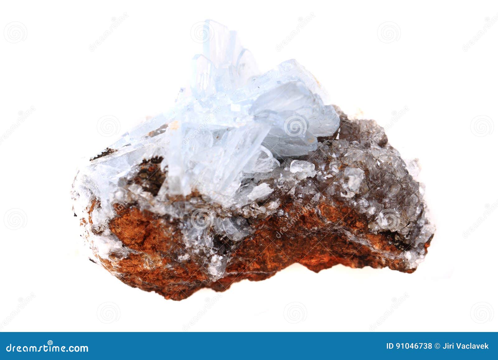 Blue barite mineral stock photo. Image of barite, specimen - 91046738