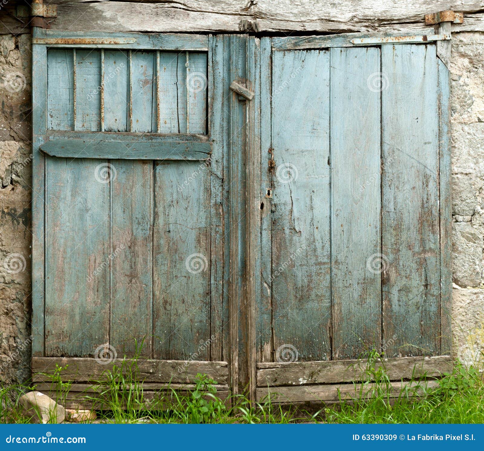 Blue barn door stock image. Image of rural, barn, distressed - 63390309