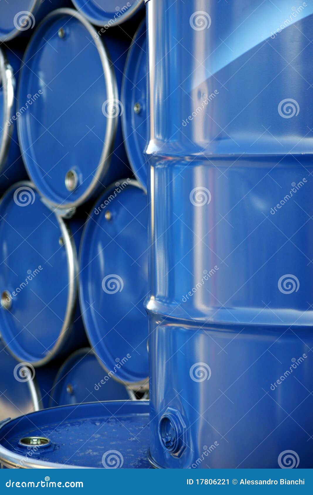 Blue barrels stock image. Image of intensity, material - 17806221