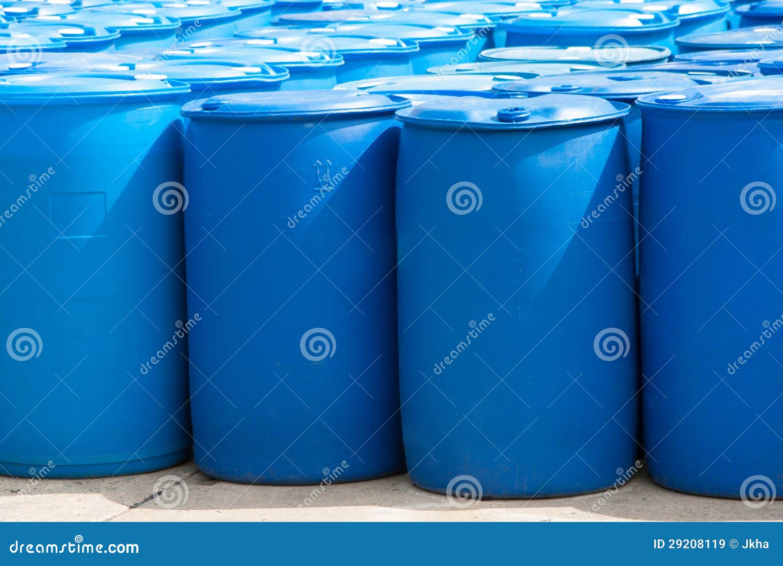 Blue Barrels stock image. Image of package, distribution - 29208119