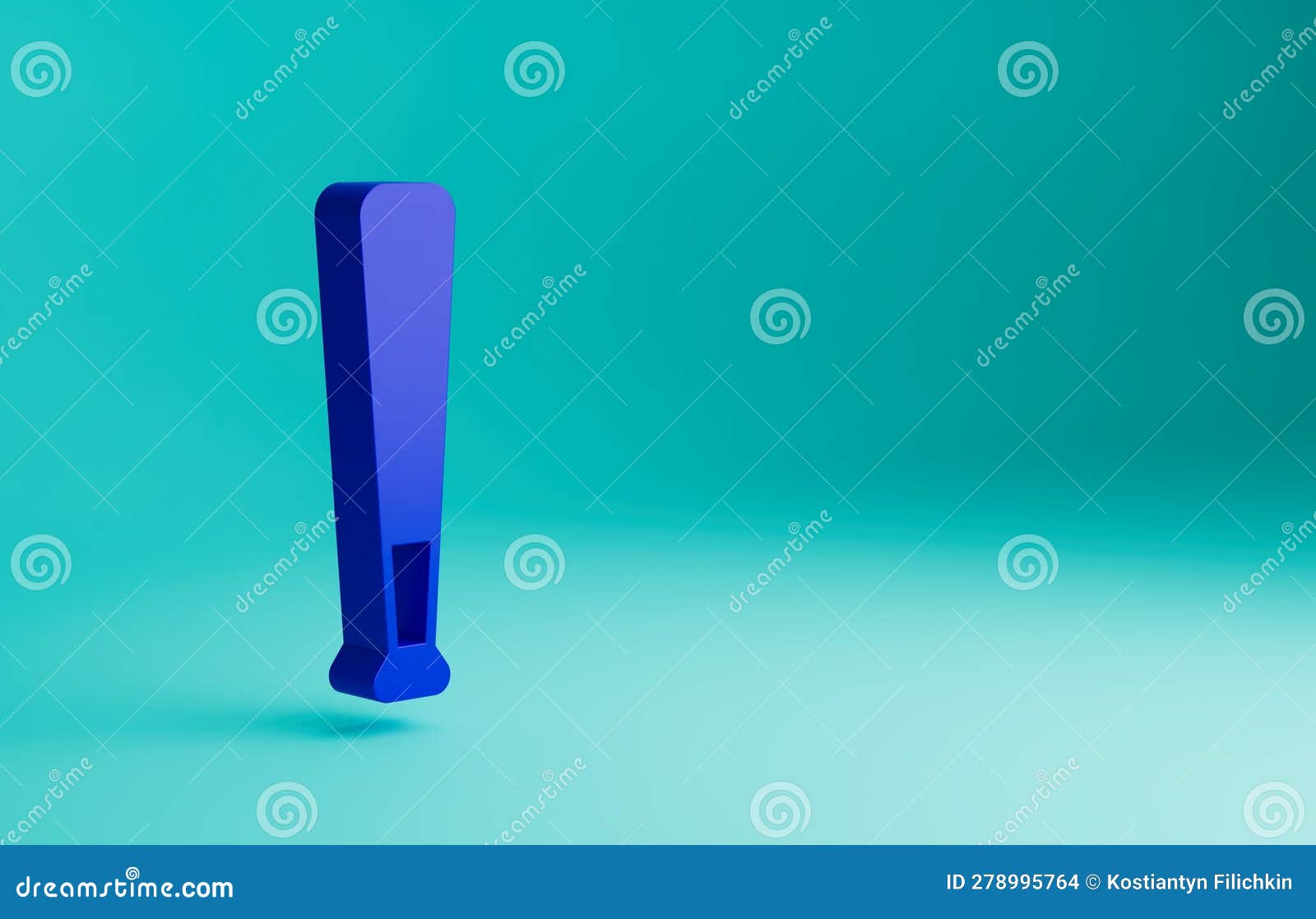 Blue Baseball Bat Icon Isolated on Blue Background. Minimalism Concept ...