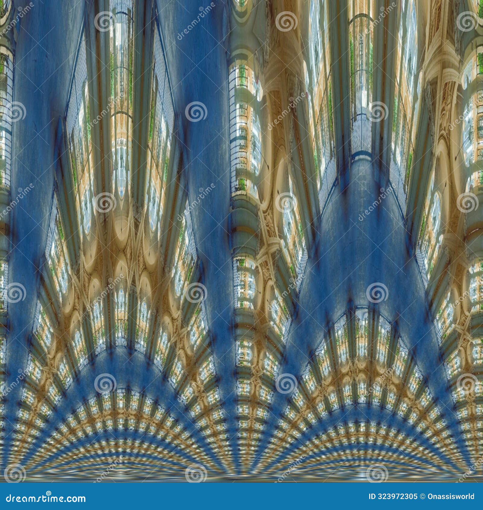 Blue Based Abstract Background Template Blurry Shapes Stock Image ...