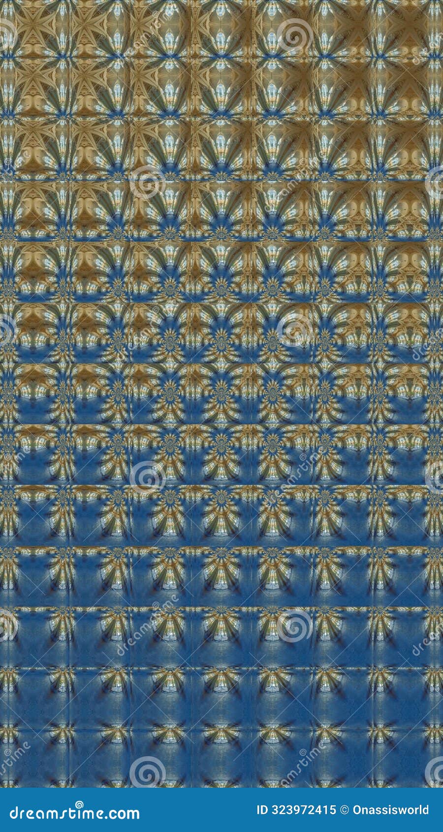 Blue Based Abstract Background Template Blurry Shapes Stock Image ...