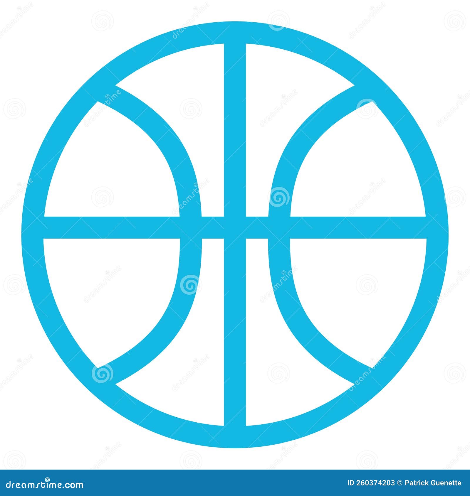 Blue basketball ball, icon stock vector. Illustration of athlete ...