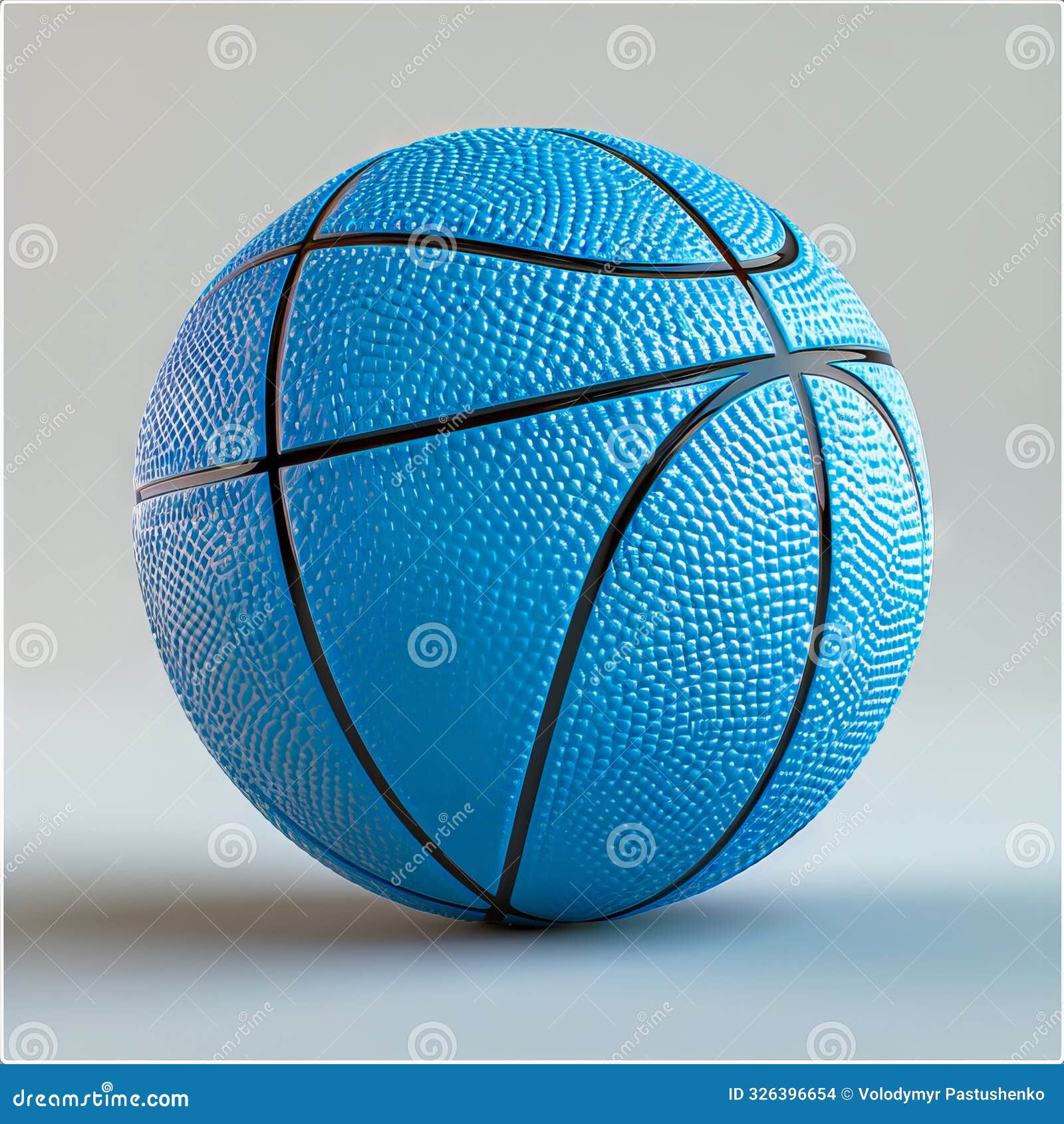 A Blue Basketball Ball on a White Background Stock Photo - Image of ...