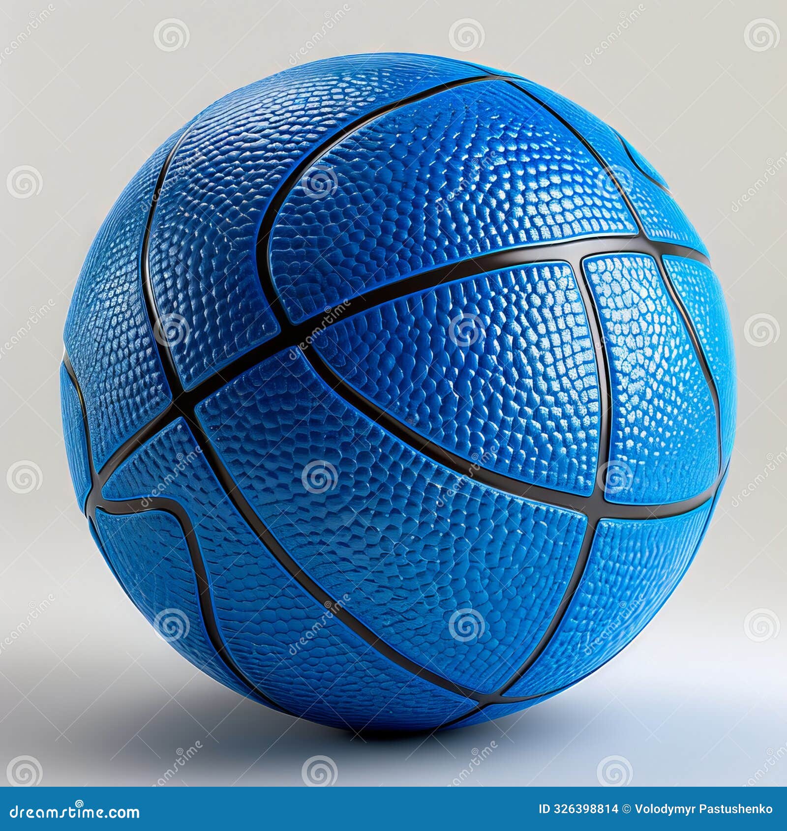 A Blue Basketball Ball on a White Surface Stock Photo - Image of ...