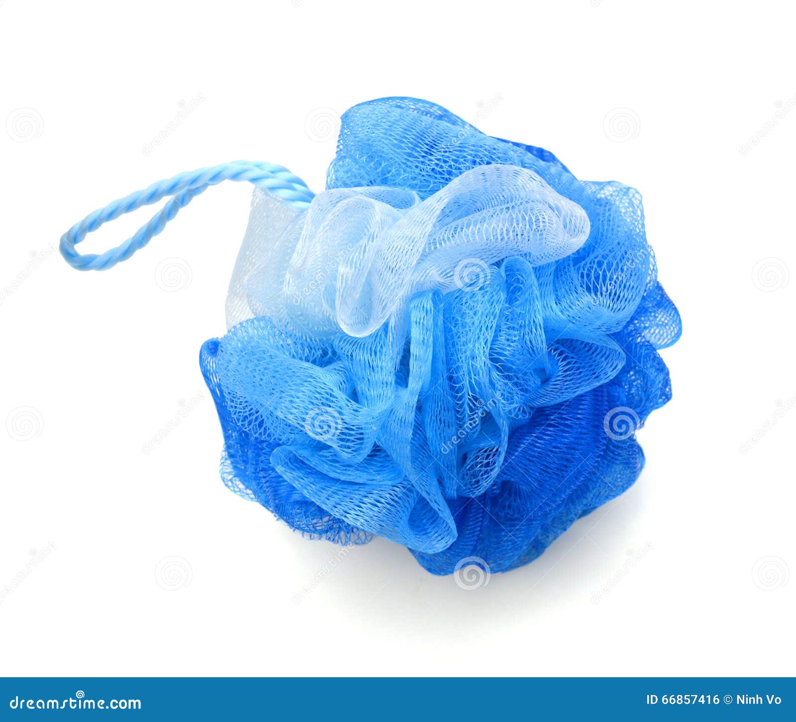 Blue bath puff stock photo. Image of cleanse, background - 66857416