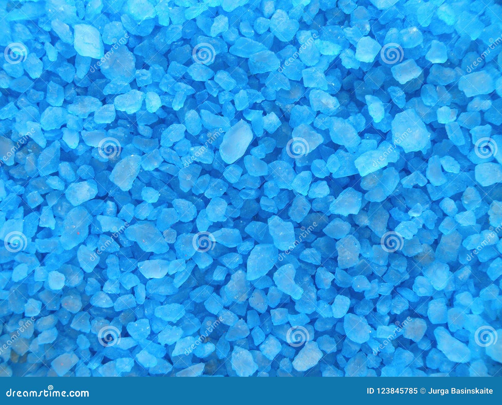 Blue Bath Salt, Can Use As Background Stock Image - Image of piece ...