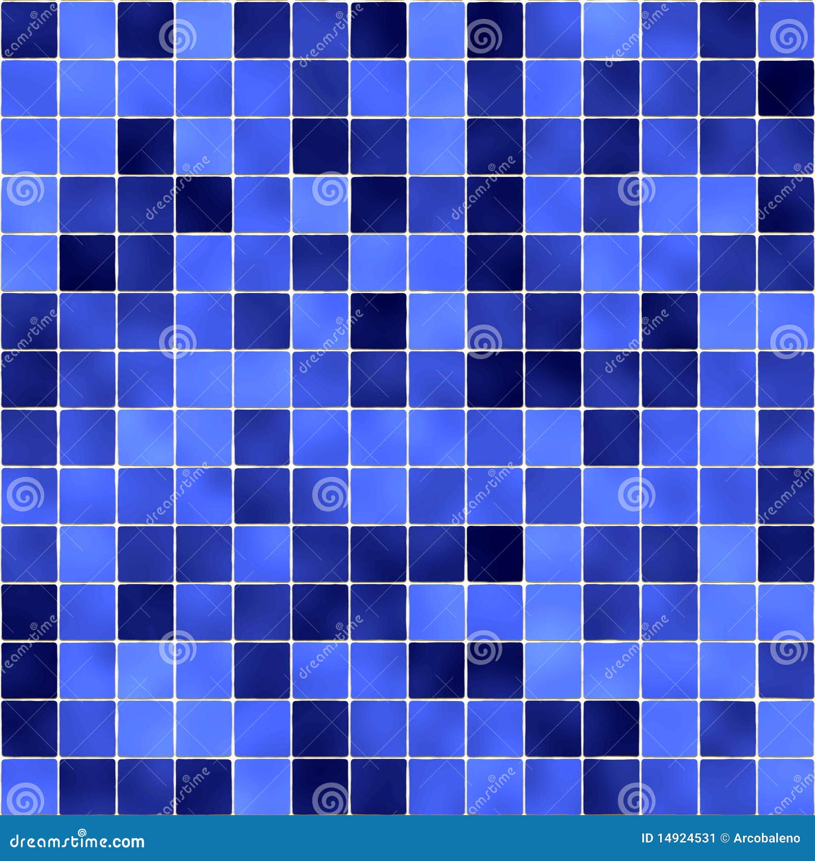 Blue bathroom tiles stock illustration. Illustration of mosaic - 14924531
