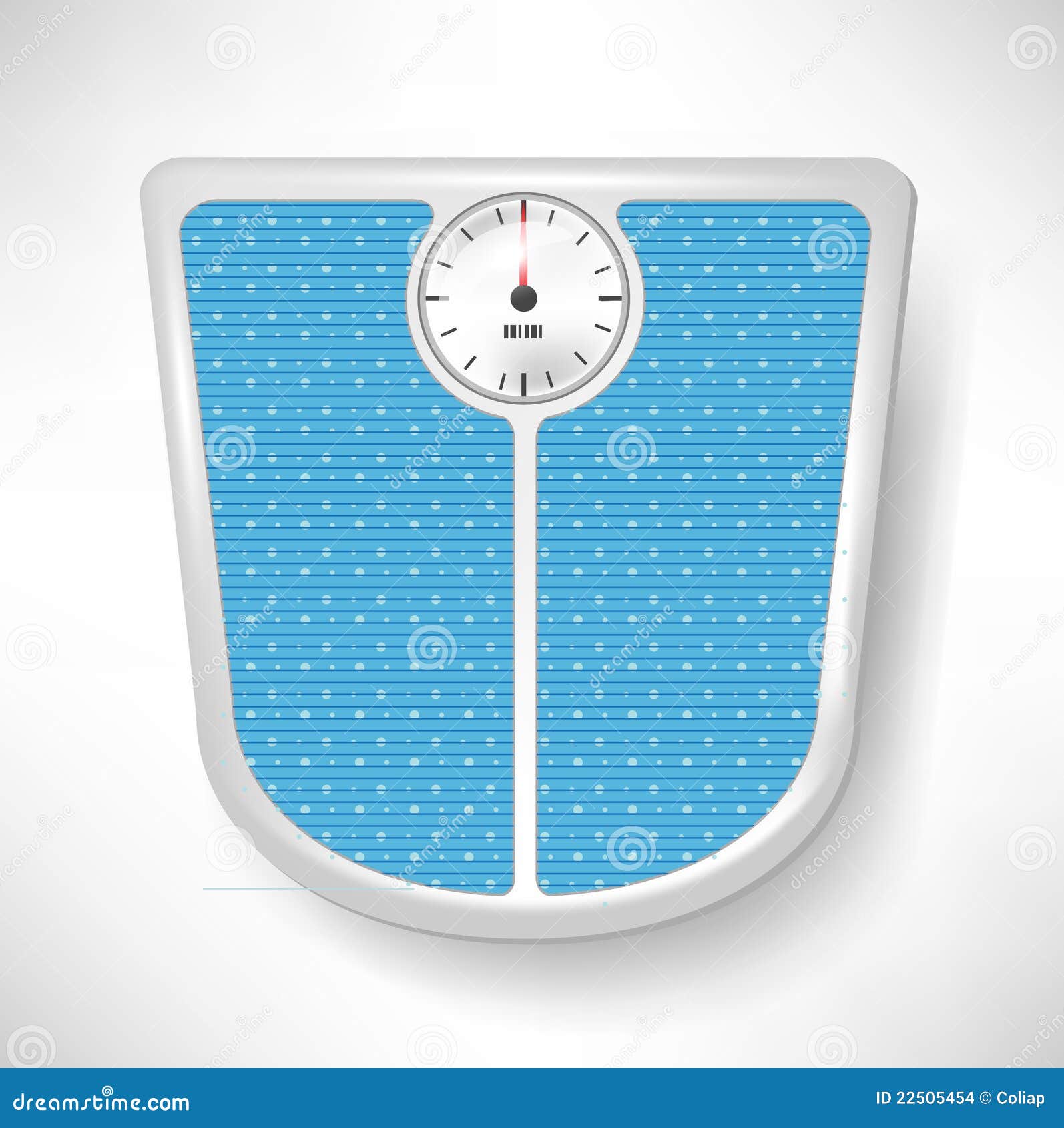 Blue bathroom weight scale stock vector. Illustration of household ...
