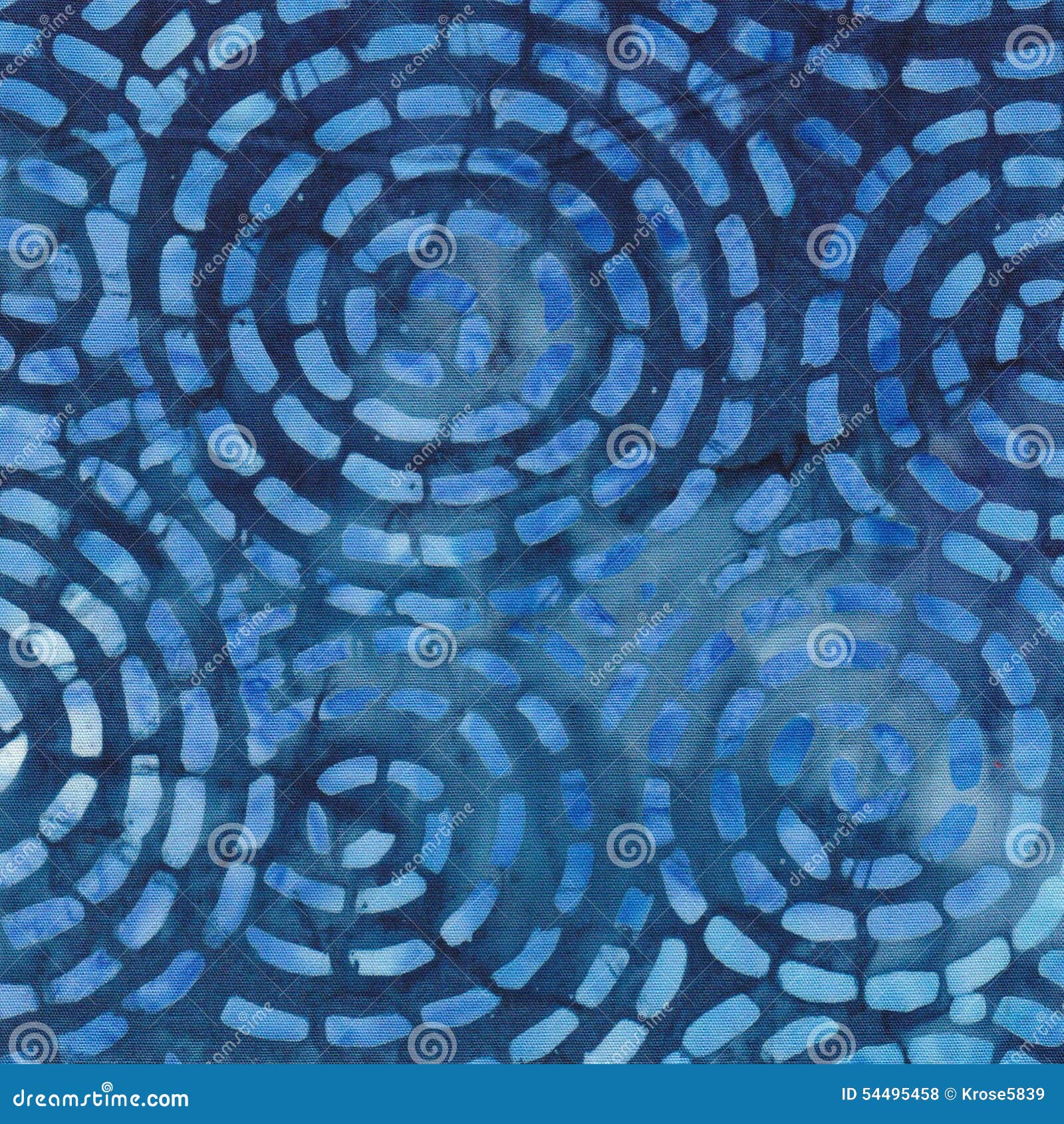 Batik Background, Textile Batik Structure. Blue Color. Royalty-Free ...