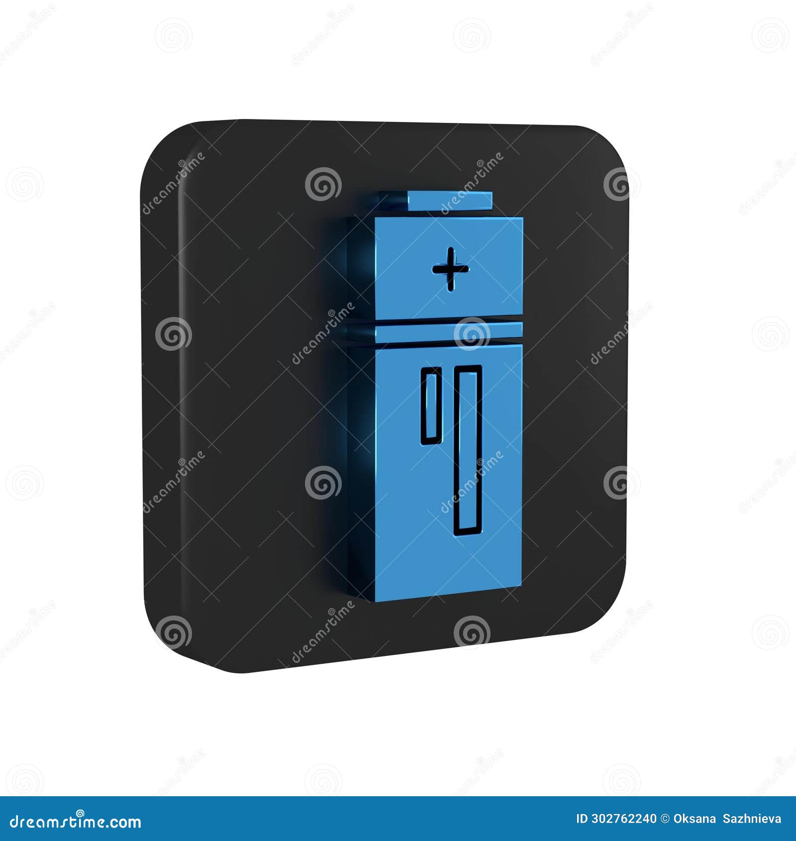 Blue Battery Icon Isolated on Transparent Background. Lightning Bolt ...