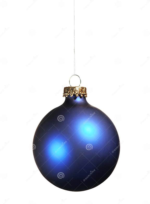 Blue bauble stock image. Image of decorative, blue, hanging - 11868733