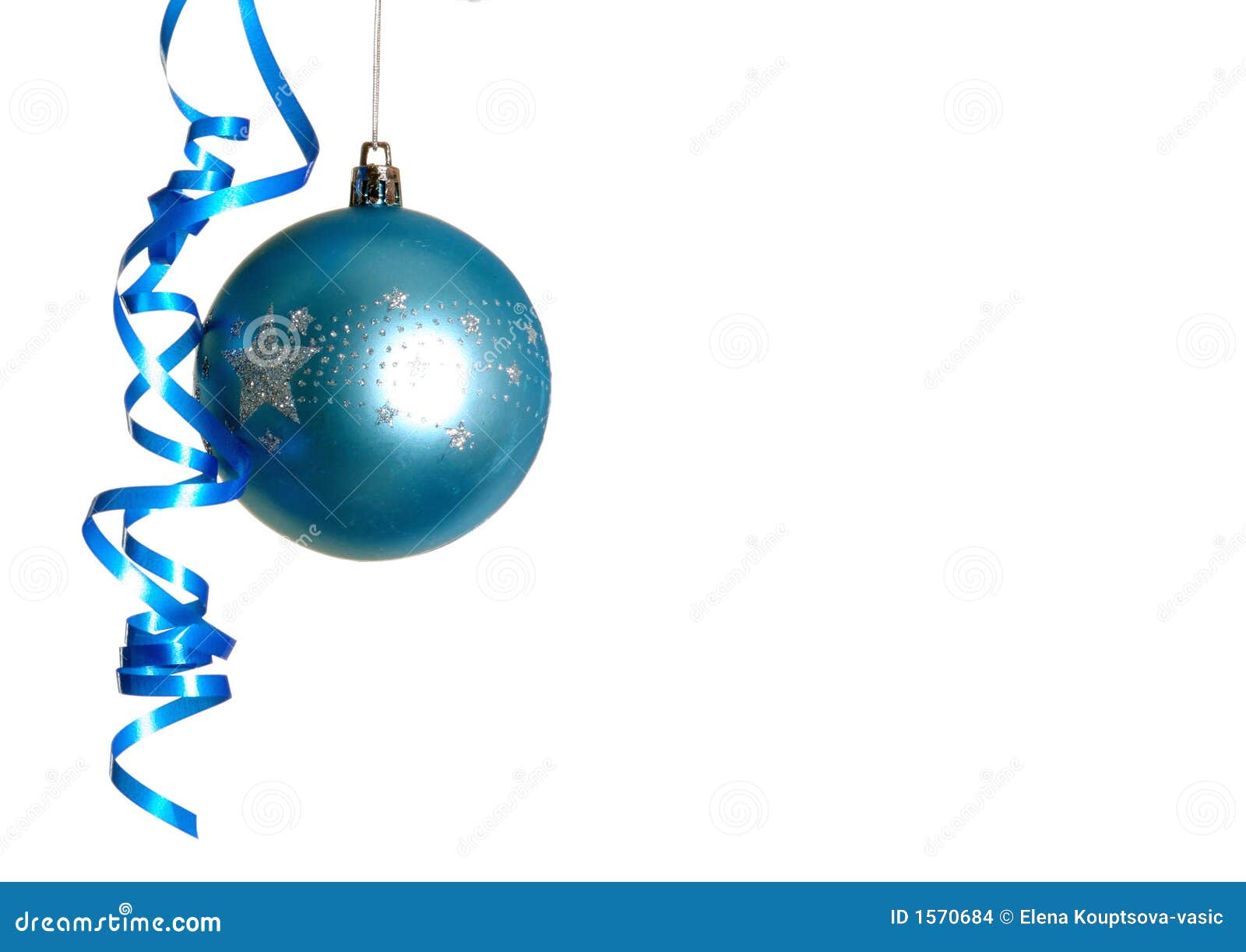 Blue bauble stock photo. Image of blue, celebration, glass - 1570684