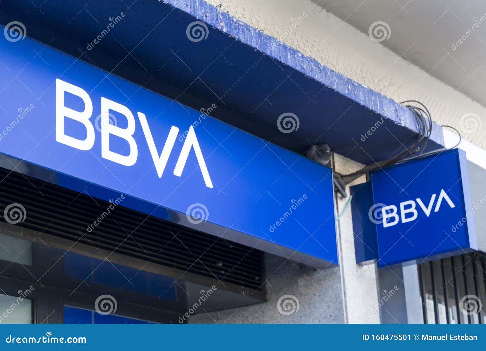 BBVA Logo On BBVA Bank Branch Office Editorial Image | CartoonDealer ...