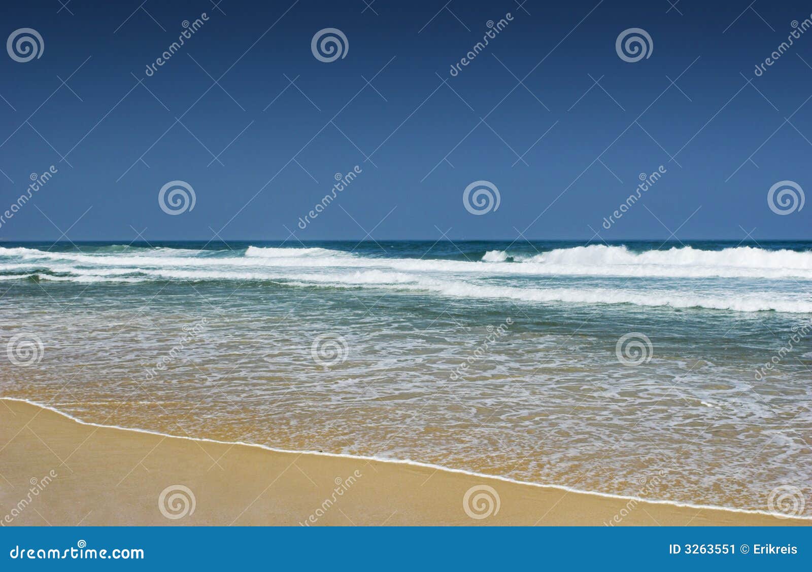 Blue beach stock image. Image of escape, life, spring - 3263551