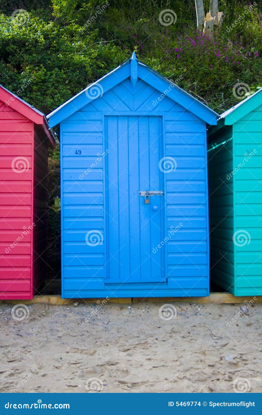 Blue Beach Hut stock photo. Image of retreat, painted - 5469774