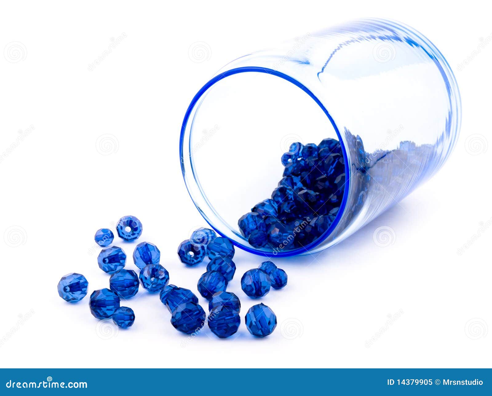 Blue beads stock image. Image of jewelery, utensil, glass - 14379905