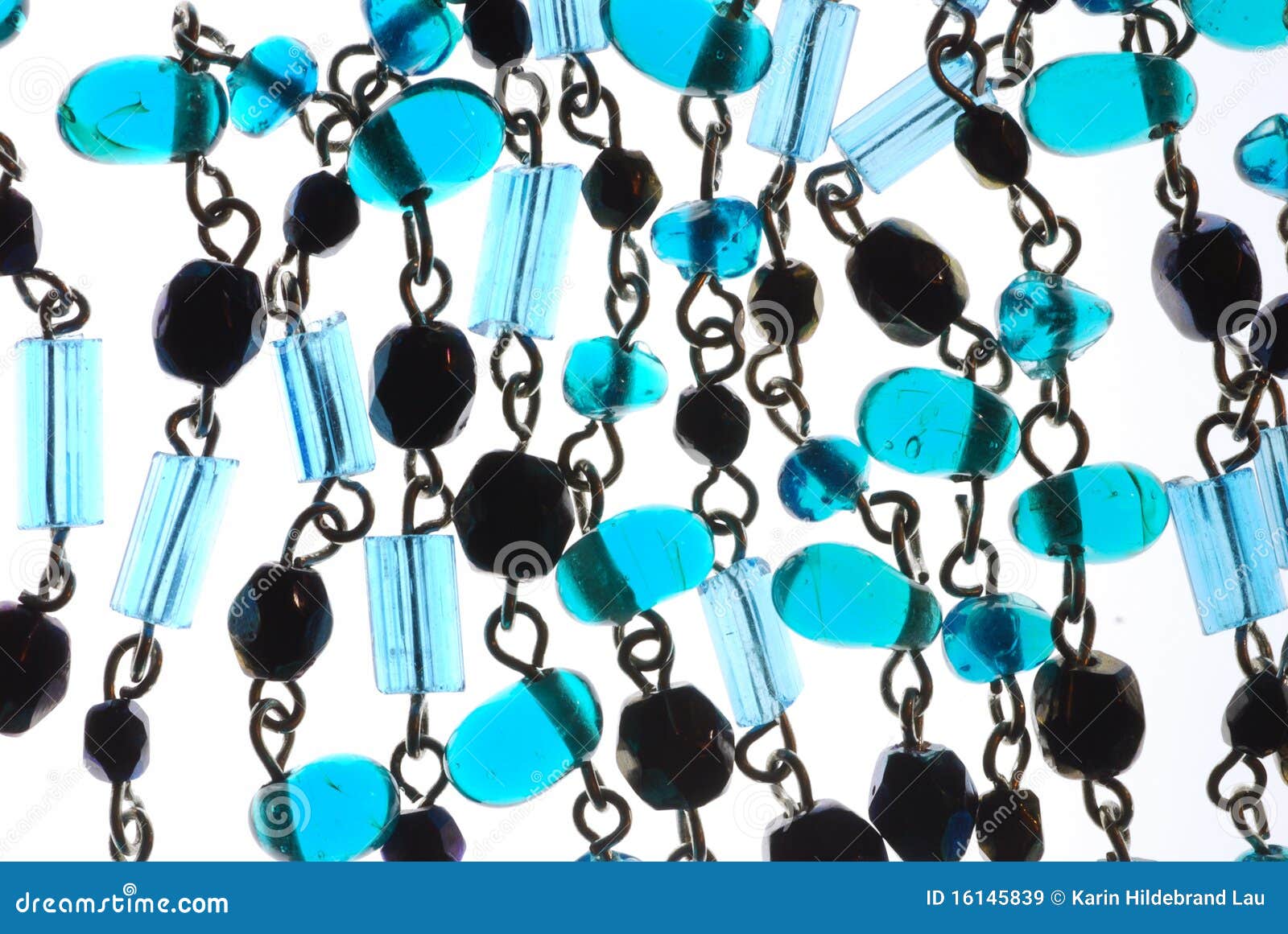 Blue Beads stock image. Image of closeup, horizontal - 16145839