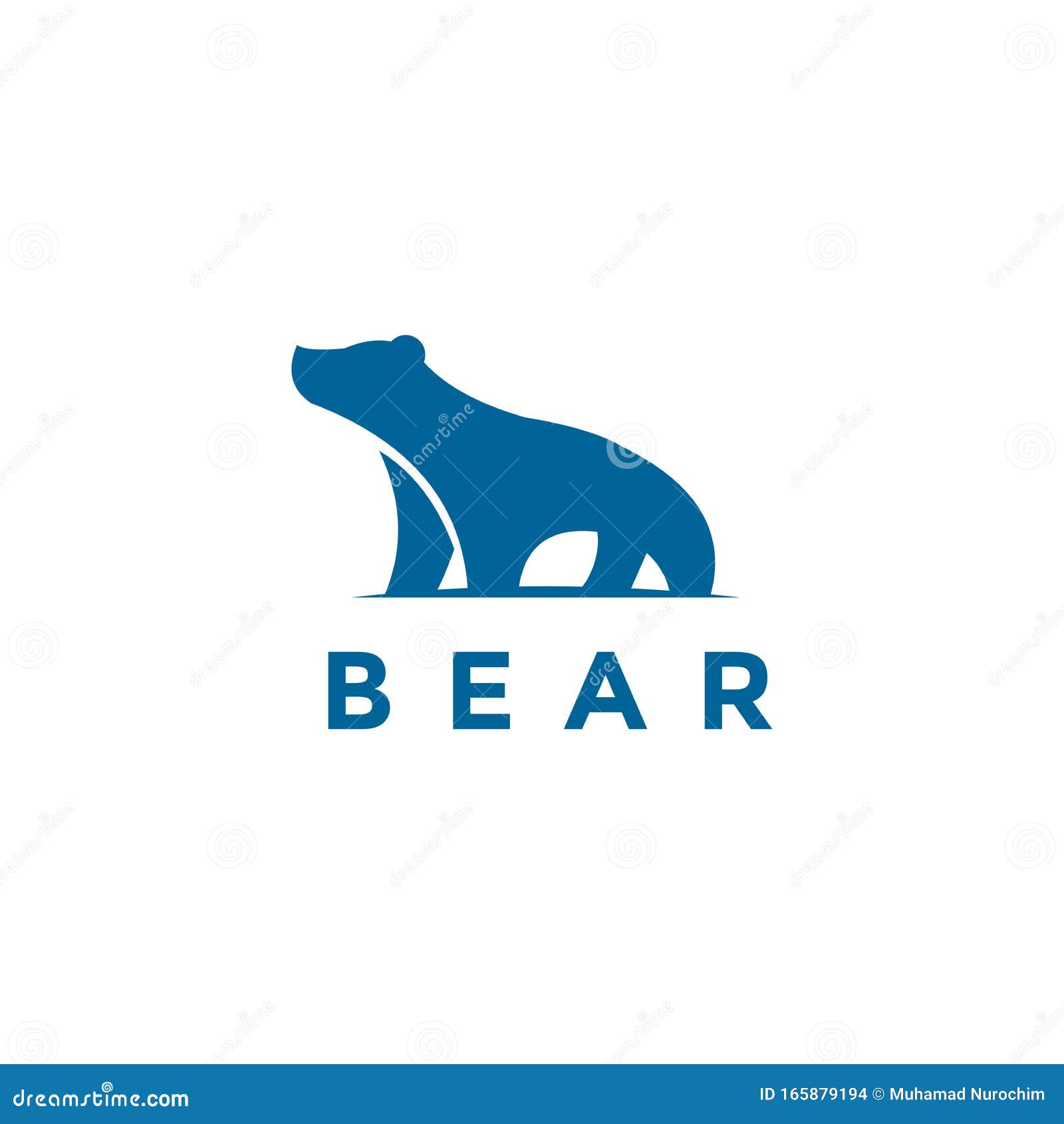 Blue Bear Logo Icon Designs Stock Vector - Illustration of mascot, blue ...