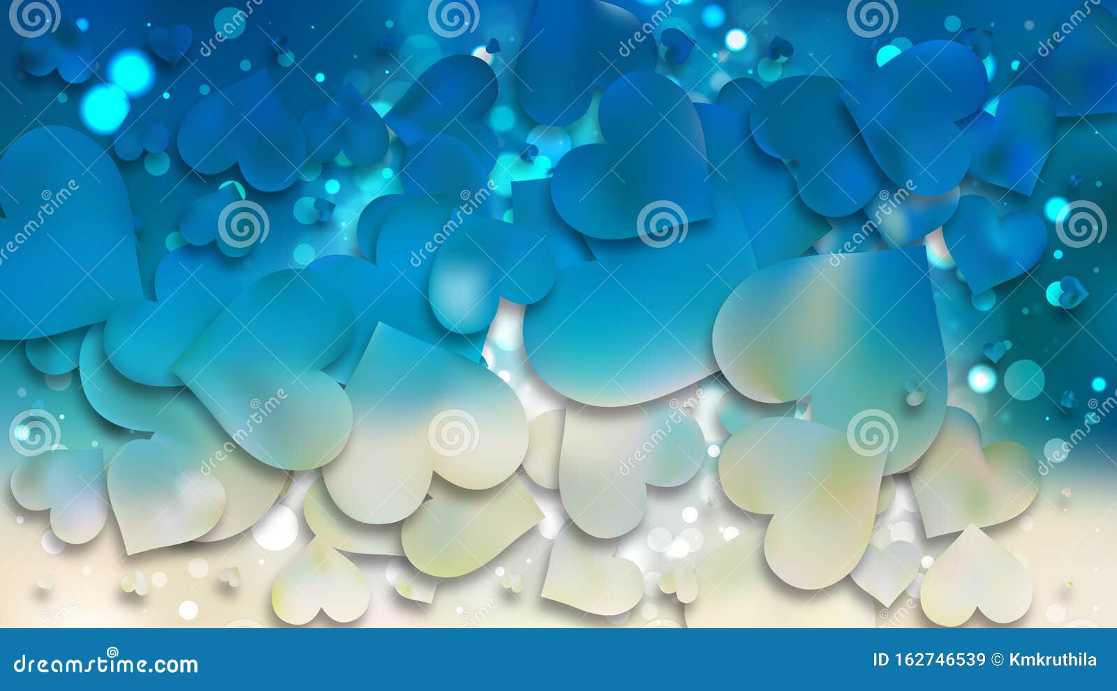 Blue and Beige Love Background Stock Vector - Illustration of beige ...