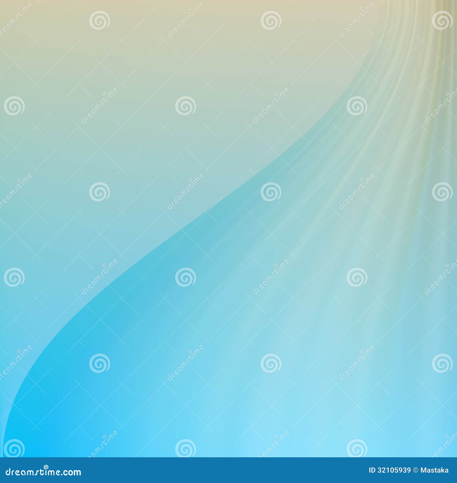 Blue Beige Wave. Abstract Background Stock Vector - Illustration of ...