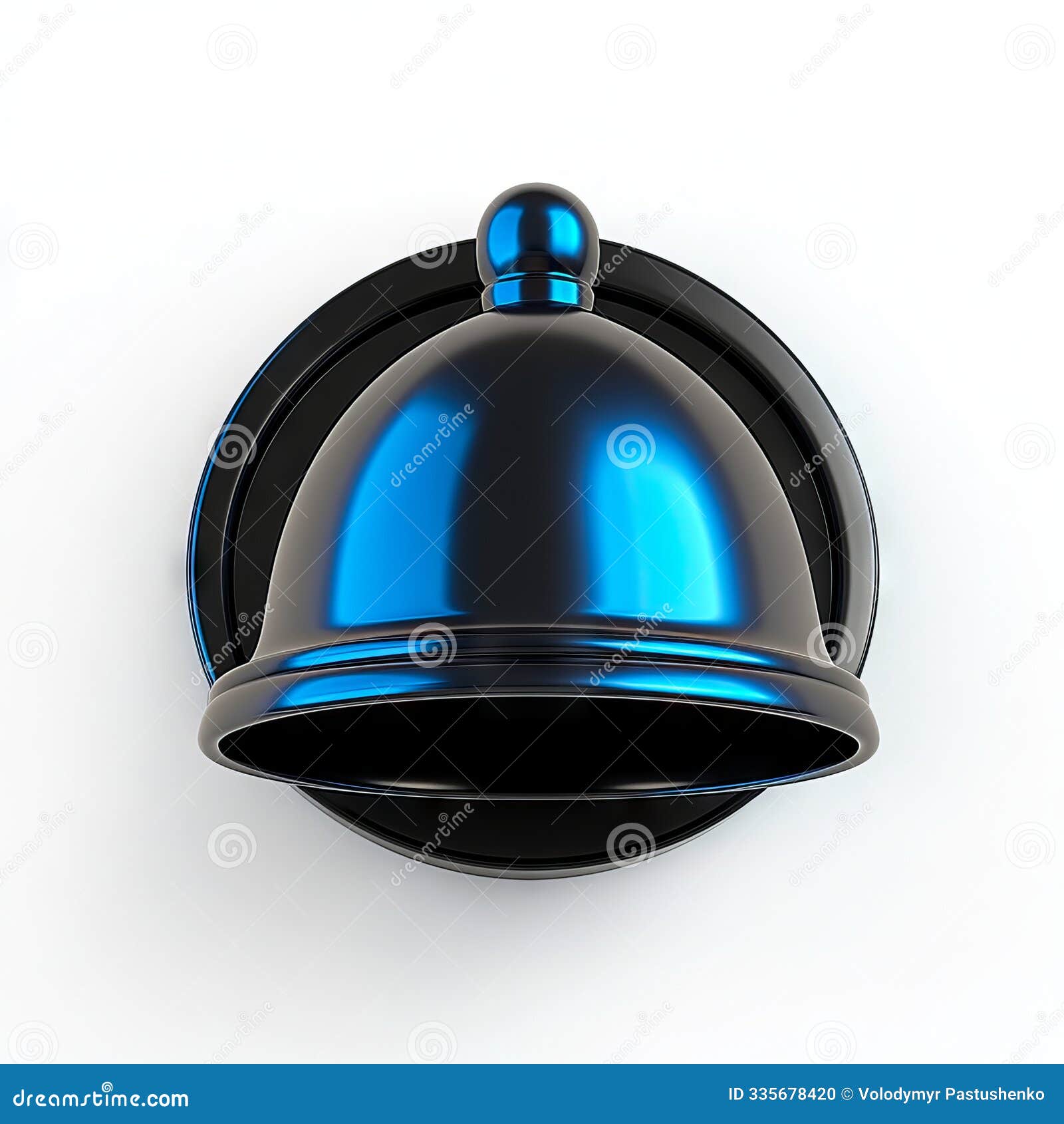 A Blue Bell on a White Background Stock Photo - Image of rendering ...