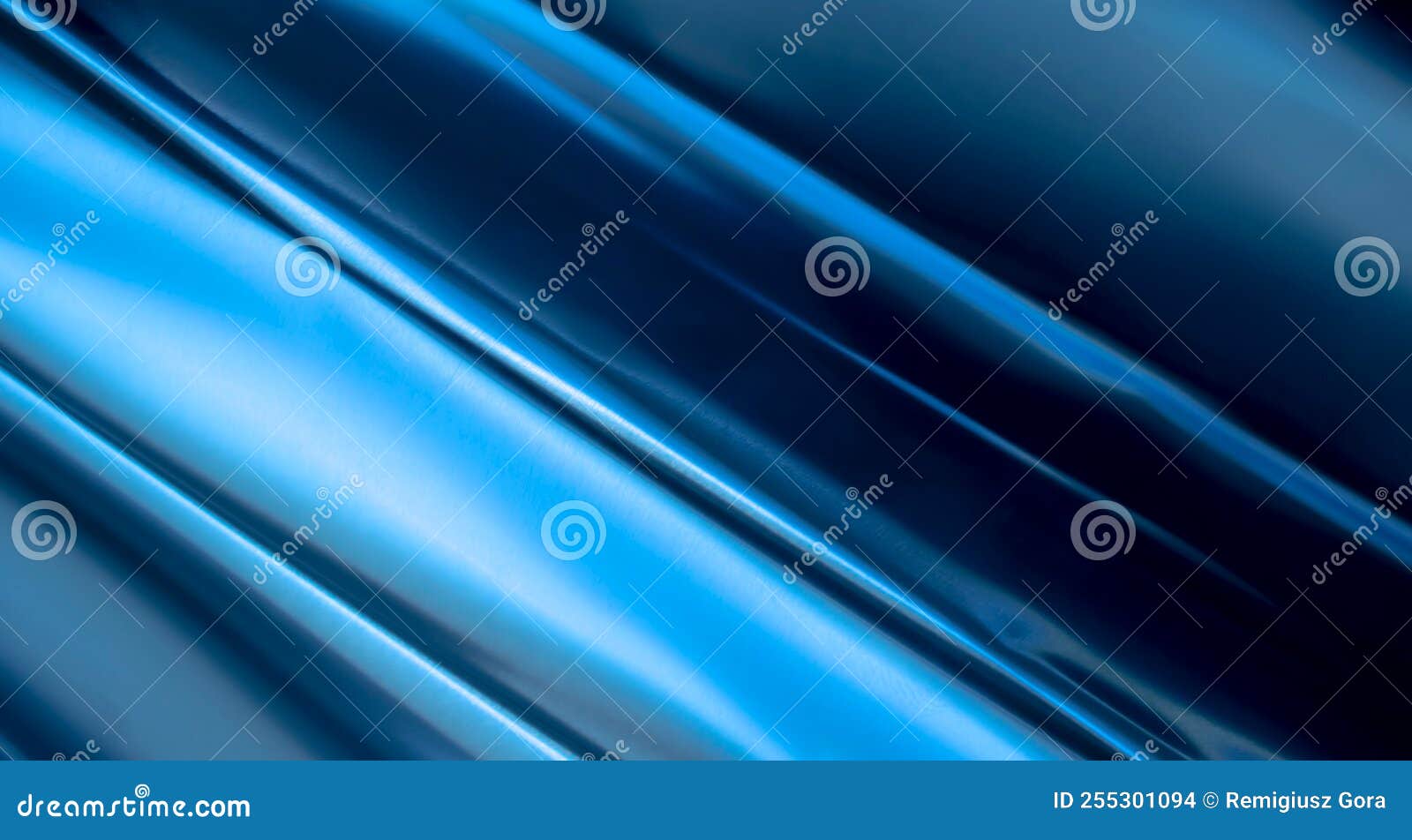 Blue Bent Metal Sheet with Visible Texture. Background Stock Photo ...
