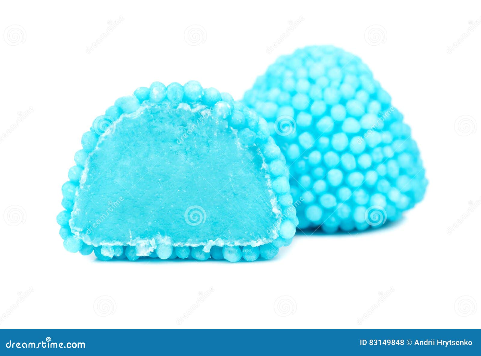 Blue berry jelly candies stock photo. Image of isolated - 83149848