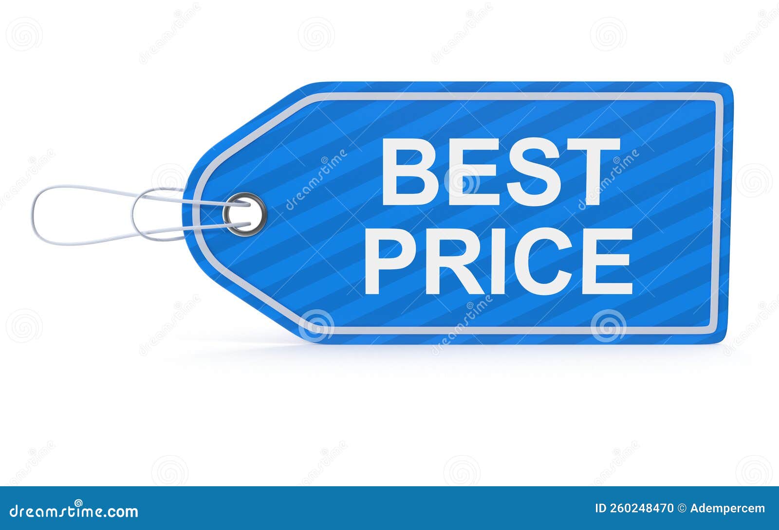 Blue Best Price Tag stock illustration. Illustration of promo - 260248470