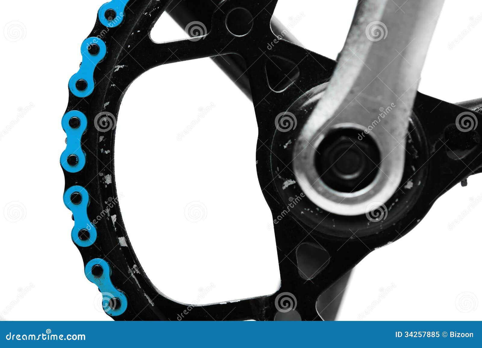 Blue bicycle chain stock image. Image of cycling, connection - 34257885